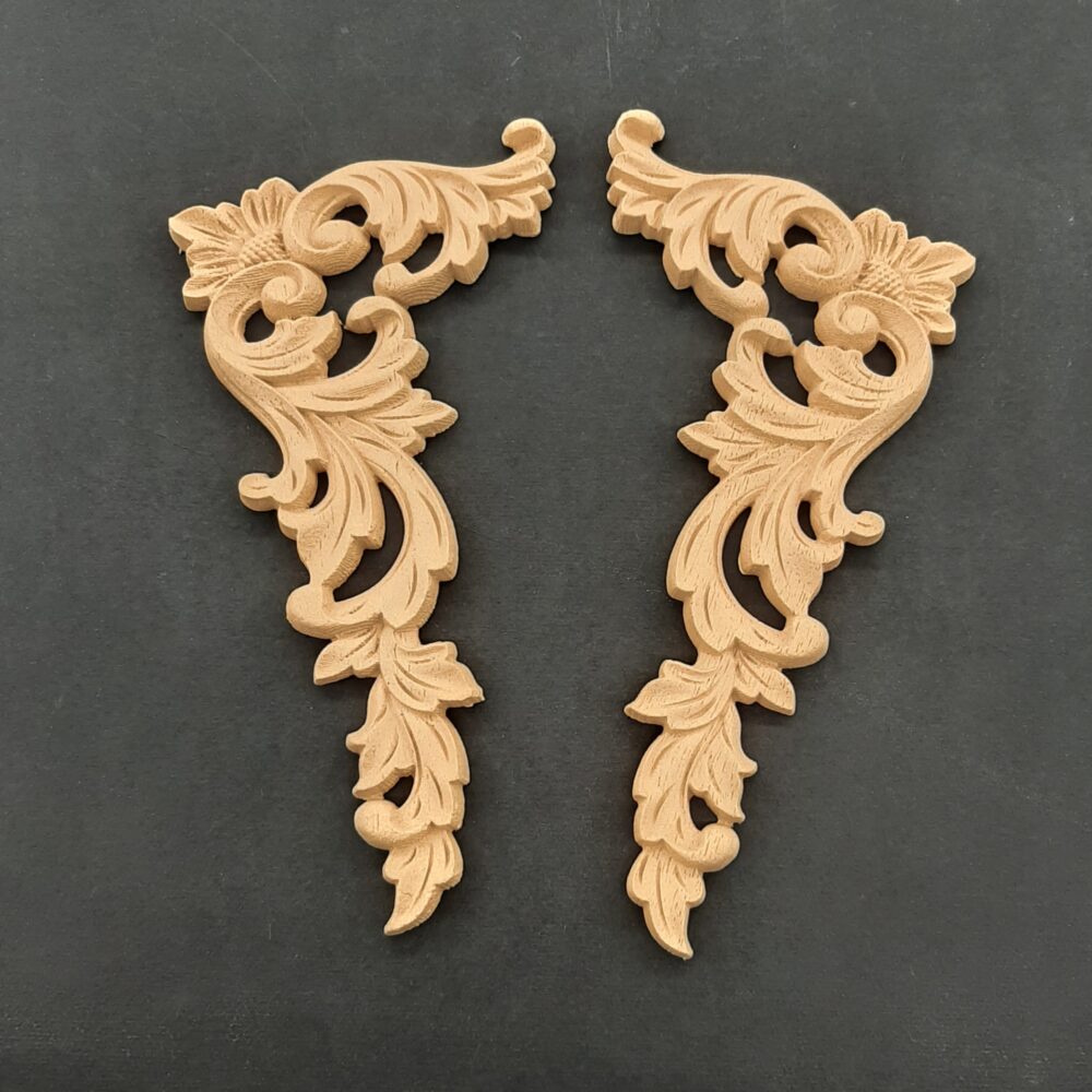 Ξυλόγλυπτο Διακοσμητικό Σετ 2 τεμαχίων 8 εκ. Χ 15εκ. - Dart Elastic Wood